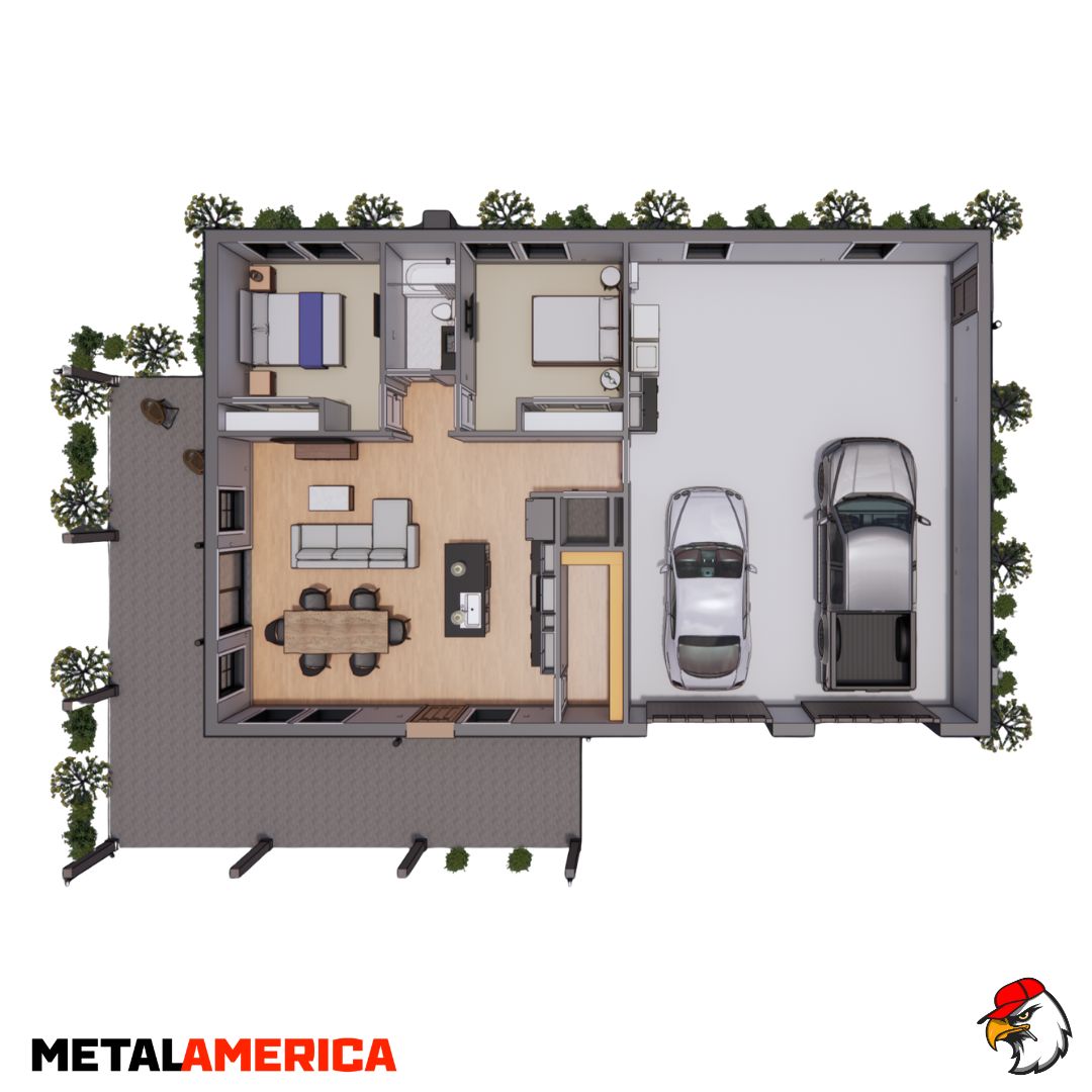 Full House - Metal America Barndominium